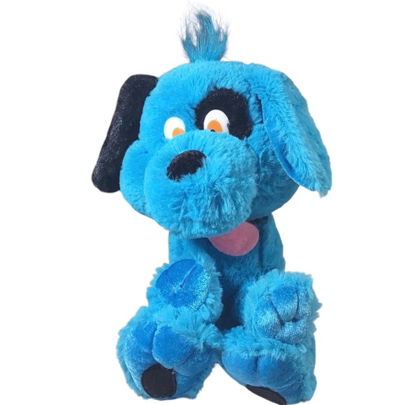 Toys | Six Flags Blue Dog Stuffed Animal Plush Theme Park Black Pink ...